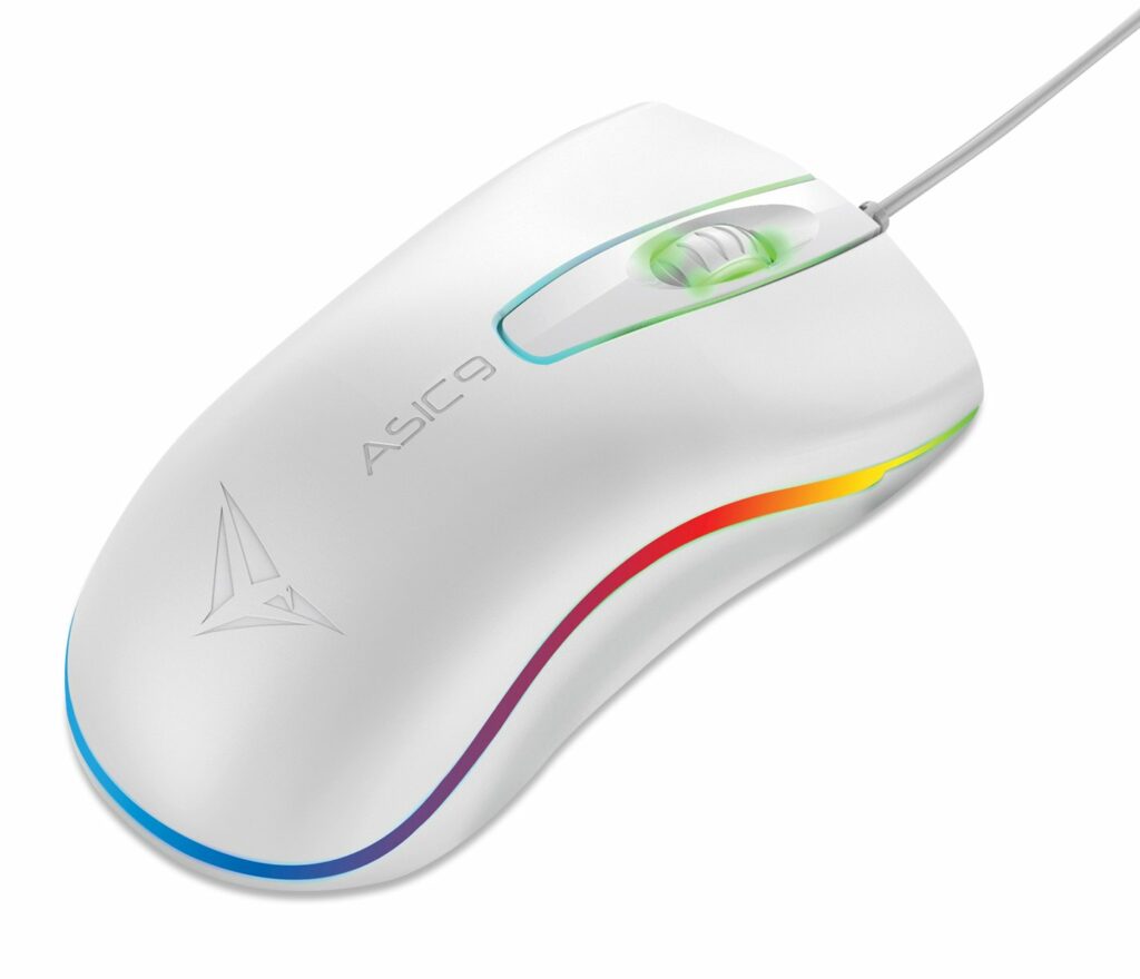 Alcatroz ASIC 9 RGB Wired Mouse White - OfficeWorks