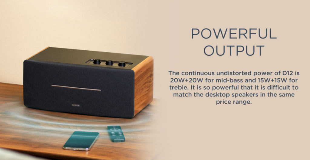 Edifier D12 Desktop Stereo Bluetooth Speaker RCA/AUX 70W - OfficeWorks